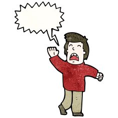 Cartoon Man Shouting N3 free image download