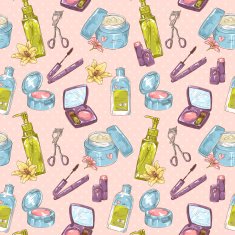 Set of make-up object seamless texture N3 free image download