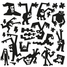 Evil monsters - doodles free image download