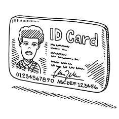 ID Card Drawing free image download