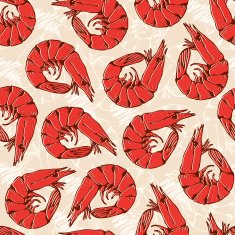 Seamless seafood pattern free image download