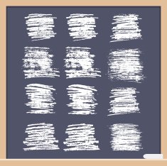 Blackboard With Chalk Scribbles free image download