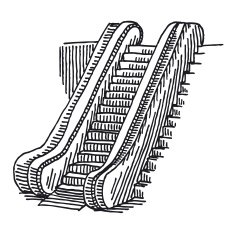 Escalator Drawing free image download