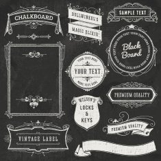 Chalkboard Design Elements N6 free image download