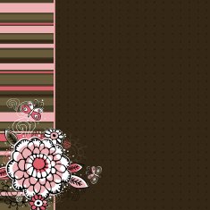 Hand draw flowers on brown background N3 free image download