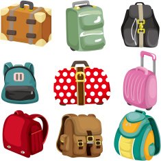 Cartoon bag icon free image download