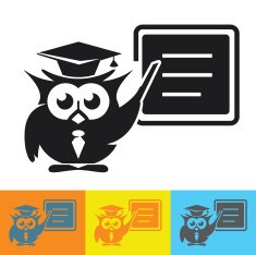 Teaching owl icon free image download