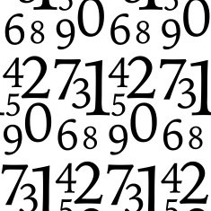Seamless Number Pattern free image download