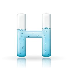 3d clean water letter H free image download
