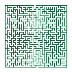 Complex green labyrinth free image download