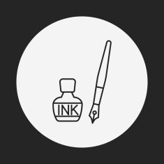 Ink line icon N15 free image download