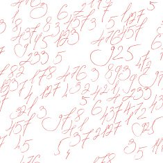 Hand drawn numbers seamless pattern free image download