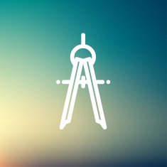 Compass thin line icon N2 free image download