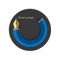 Stylized writing pen - variation 4 free image download