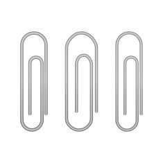 Paperclip icons on a white free image download