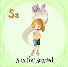 Letter S for scared free image download