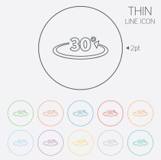 Angle 30 degrees sign icon Geometry math symbol N3 free image download