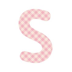 Pink squares pattern alphabet S free image download
