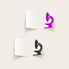 Realistic design element microscope N48 free image download