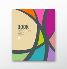 Cover Magazine Abstract colorful curve design free image download