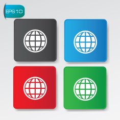 Global buttons vector free image download