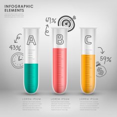 Test tube vector illustration infographics N2 free image download