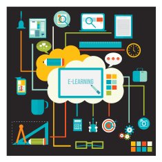 Flat design education concept free image download