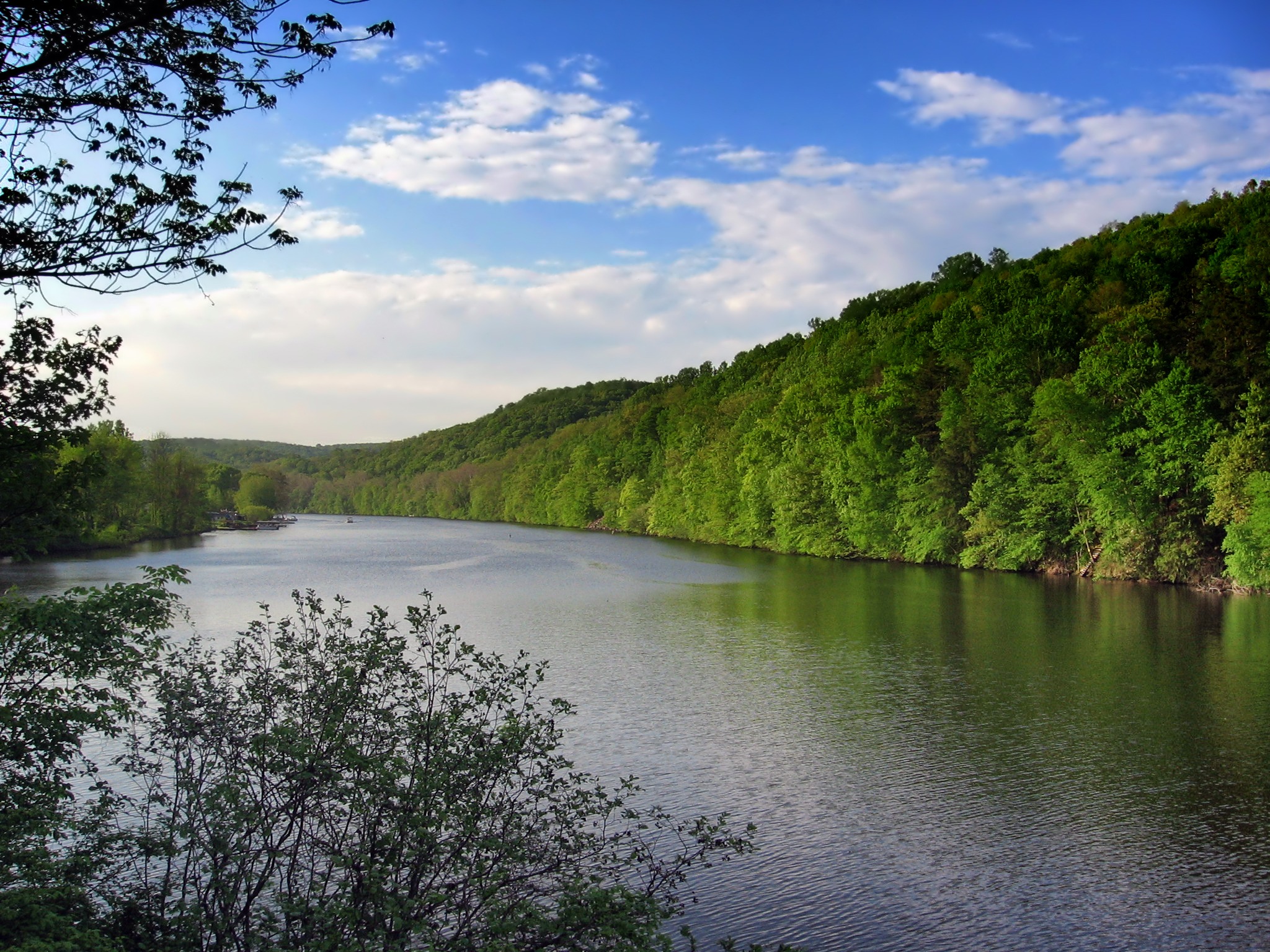 Landscape of the lake zoar free image download