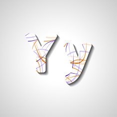 Colorful letter alphabet N232 free image download