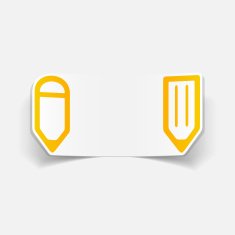 Realistic design element pencil N21 free image download