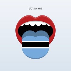 Botswana language Abstract human tongue free image download