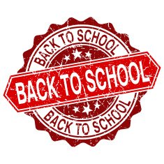 Back to school red vintage stamp isolated on white background free ...