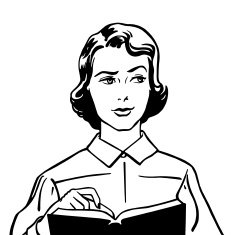 Perplexed Woman With Book N2 free image download