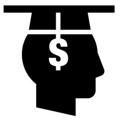 Education is key to success icon free image download