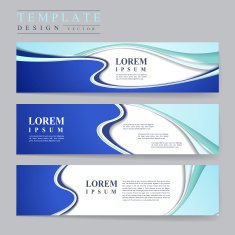 Technology style design banners set free image download