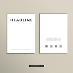 Magazine cover template with clean fronts eps free image download