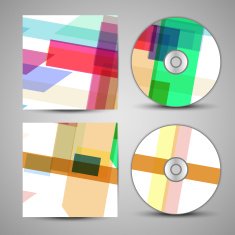 Vector cd cover set for your design N84 free image download