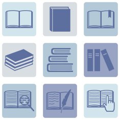 Vector Set of Books Icons N11 free image download