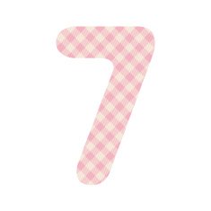 Pink squares pattern number seven free image download