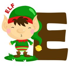 E for Elf free image download