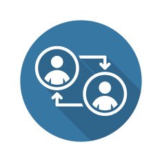 Retraining Icon Business Concept Flat Design N2 free image download