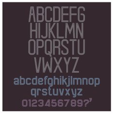 Alphabet retro set free image download