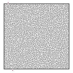 Complex square maze free image download