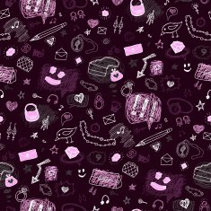 Accessories Hand drawn seamless pattern N3 free image download