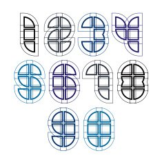 Technical numbers created from sections industrial numerals free image ...