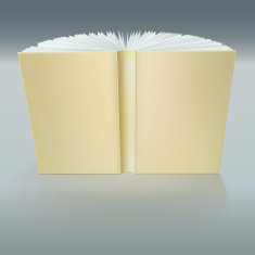 Standing open book with pages free image download