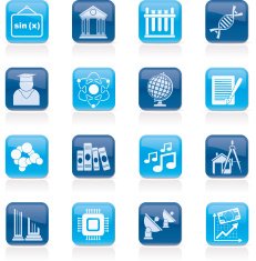 University and higher education icons free image download