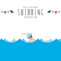 Swimming (White Background) N2 free image download