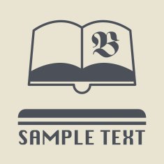 Retro book icon free image download