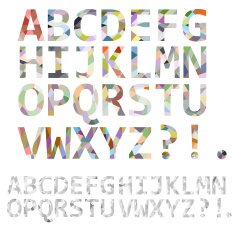 Abstract alphabet free image download